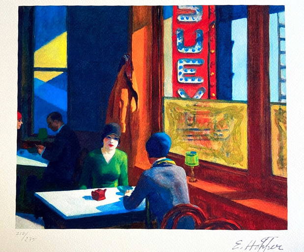 Edward Hopper Lithograph Coa Signed Numbered In
