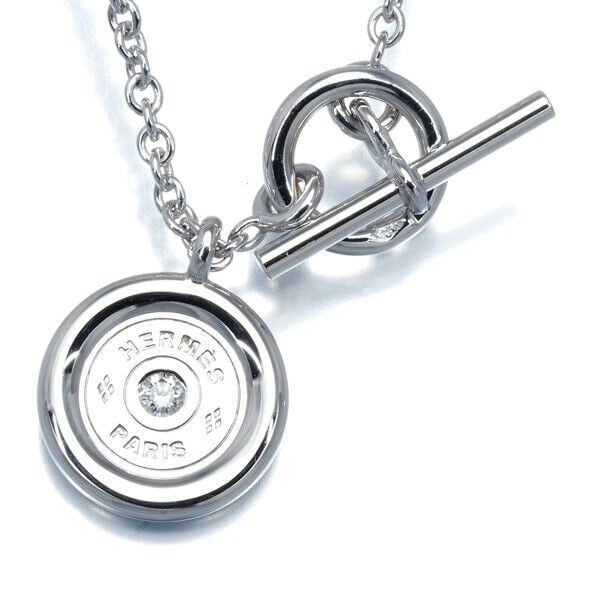 Hermes Mors De Bride Long Necklace Metal Hermes Mors De Bride Long Necklace Metal