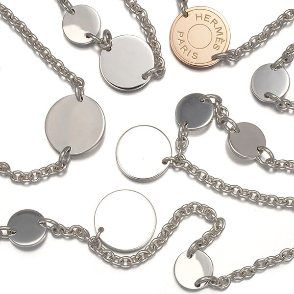 Hermes Mors De Bride Long Necklace Metal Hermes Mors De Bride Long Necklace Metal