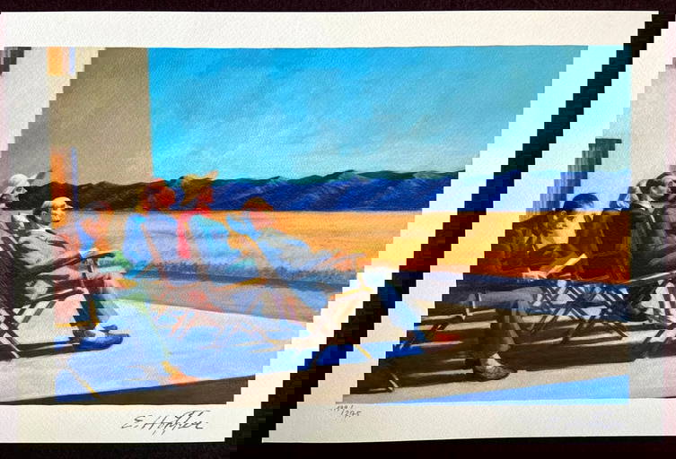 Edward Hopper Lithograph Original Coa Signed