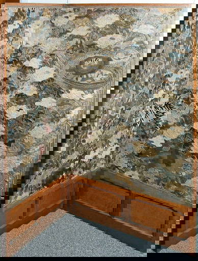 An Arts And Crafts Oak Draught Screen