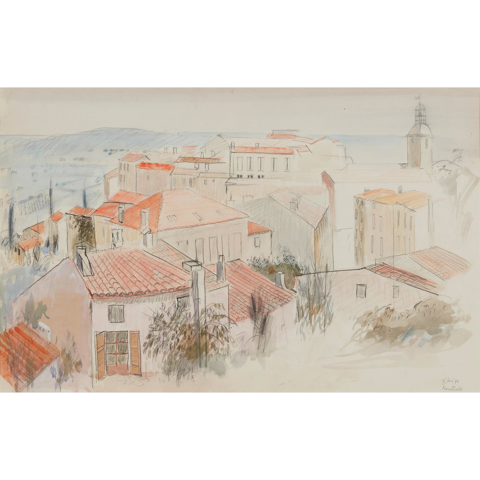 Â§ John Cunningham (scottish 1927 2000) Ramatuelle