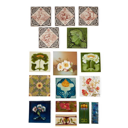 ENGLISH GROUP OF AESTHETIC MOVEMENT TILES, CIRCA 1880 (#0097) on Apr 20 ...