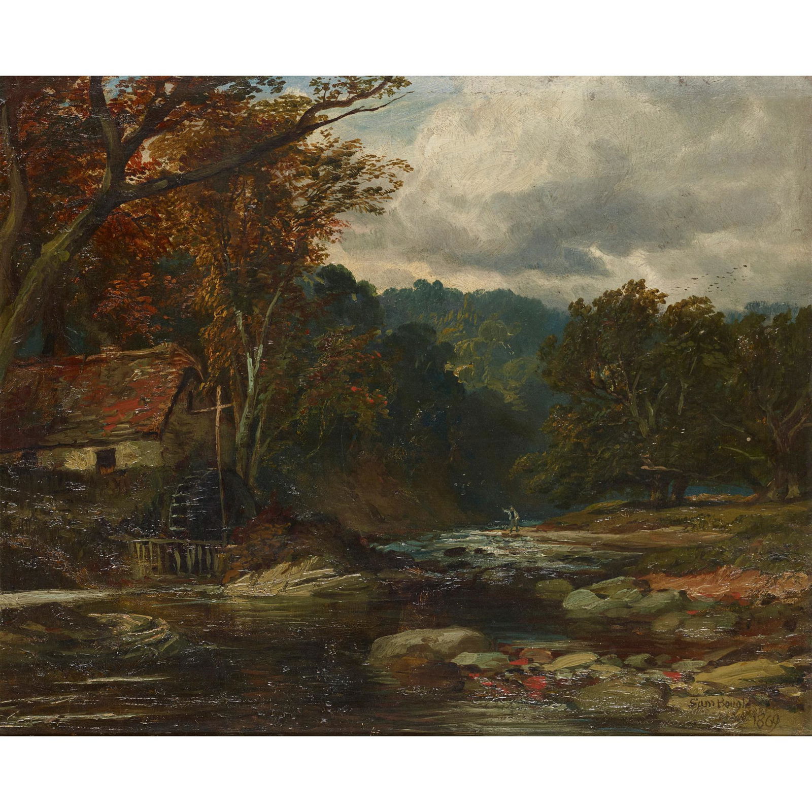 SAM BOUGH R.S.A, R.S.W. (SCOTTISH 1822-1878) A MILL ON THE IRWELL ...