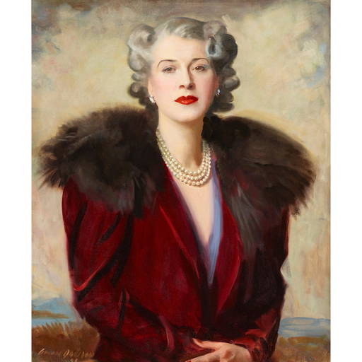 Â§ COWAN DOBSON R.B.A. (SCOTTISH 1893-1980) THE FUR COLLAR (#0069) on ...