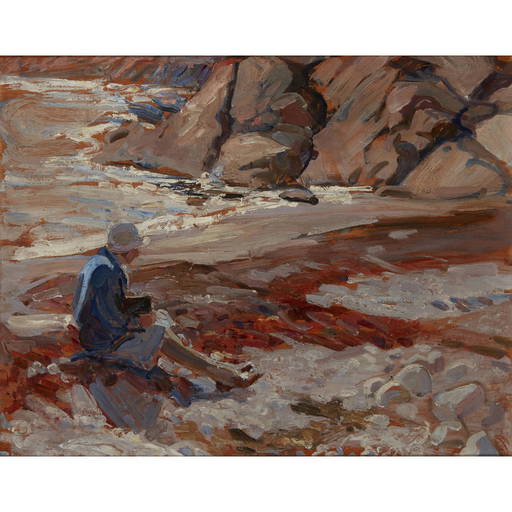 Â§ FLORENCE ST. JOHN CADELL (SCOTTISH 1877-1966) ON THE SEASHORE (#0016 ...