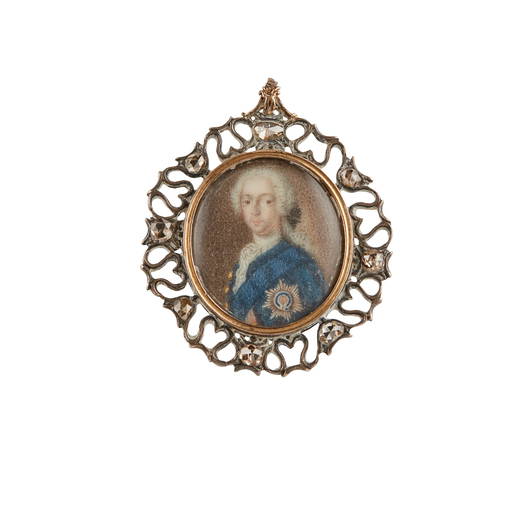 PORTRAIT MINIATURE OF PRINCE CHARLES EDWARD STUART BY CHARLES DIXON (FL ...