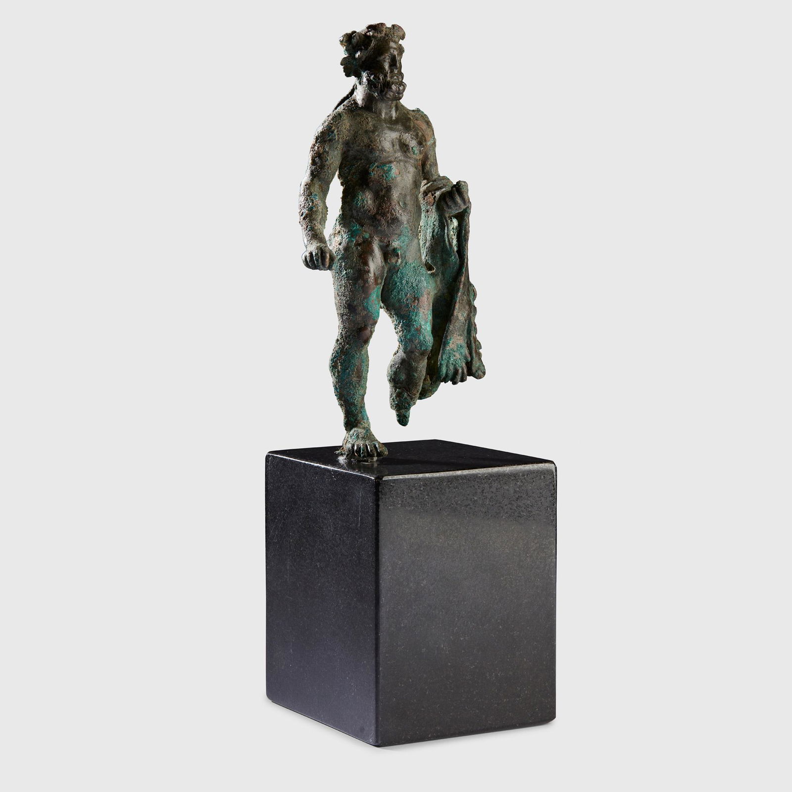 Ancient Roman Bronze Hercules Statue Western Europe, C. 1st Century A.d.