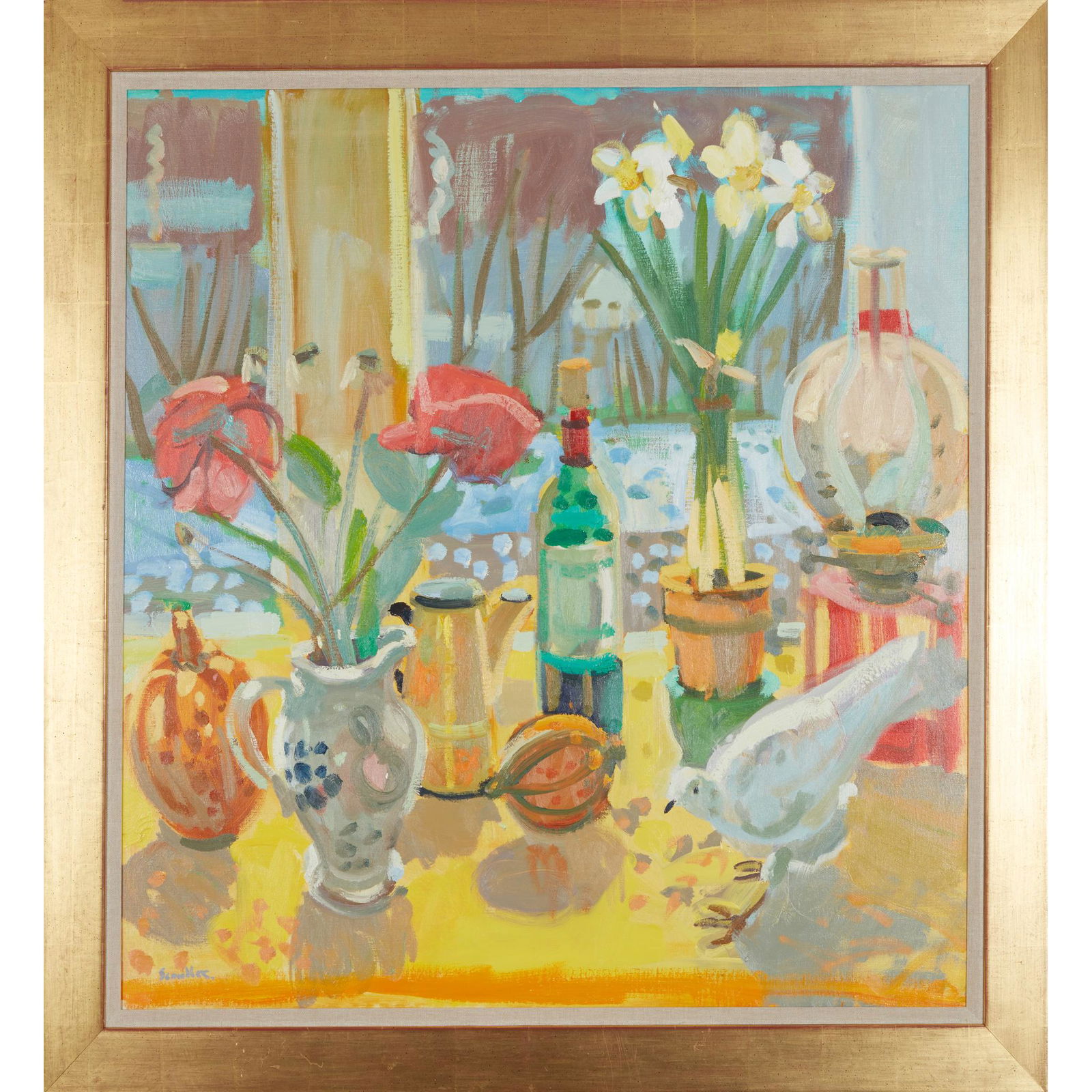 § Glen Scouller R.s.w., R.g.i. (scottish 1950-) Still Life: Early ...