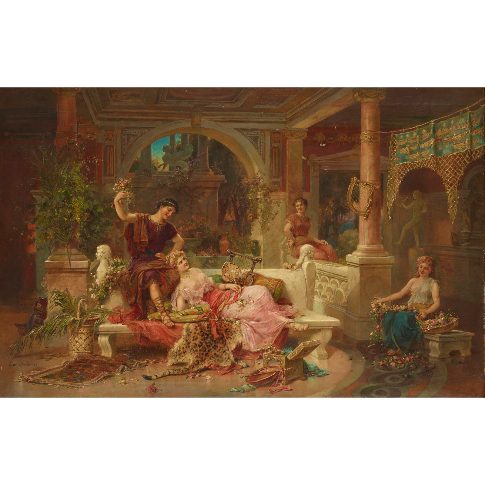 Emmanuel Oberhauser (austrian 1854 1919) The Feast Of Flora