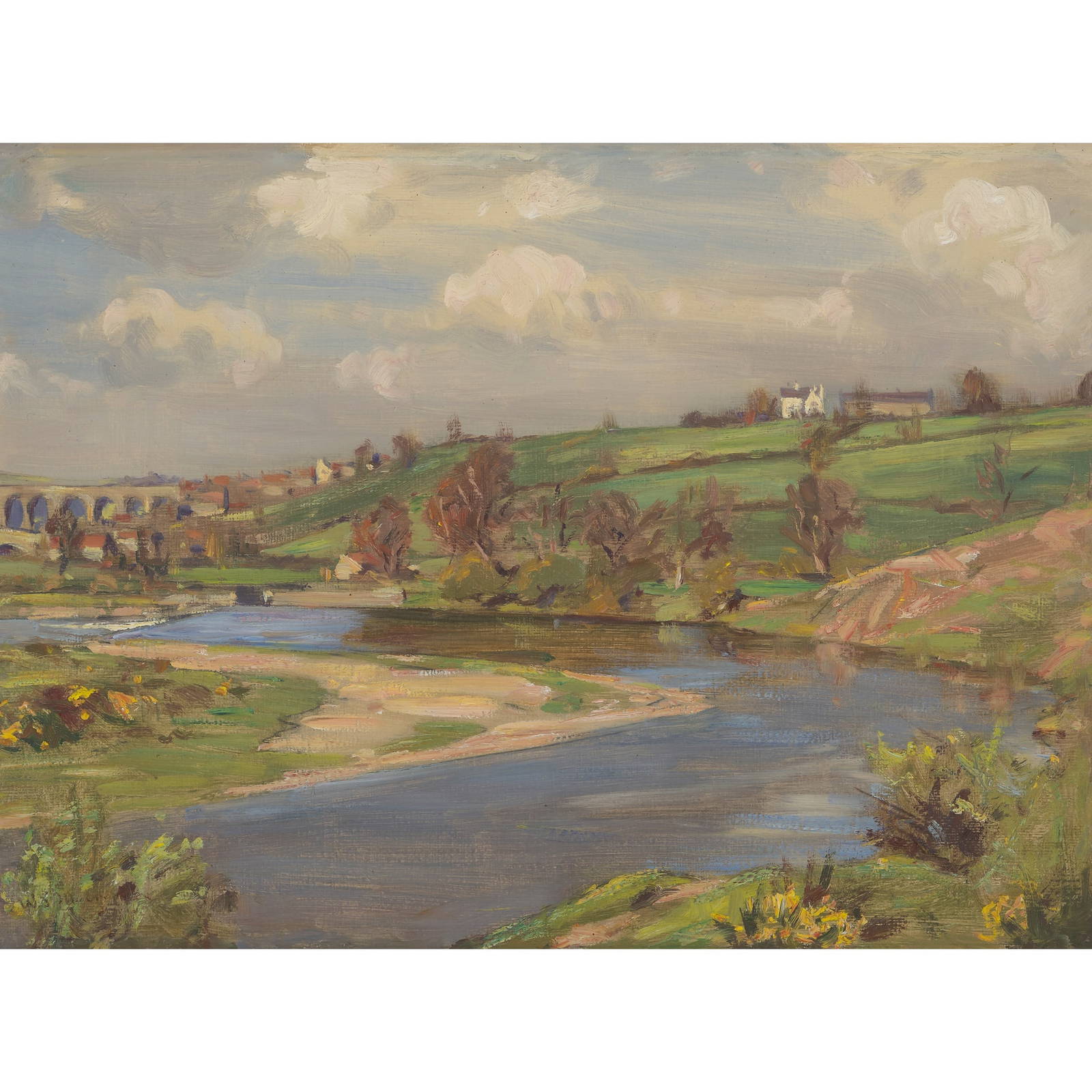 William Stewart Macgeorge R.s.a. (scottish 1861-1931) River Avon At ...