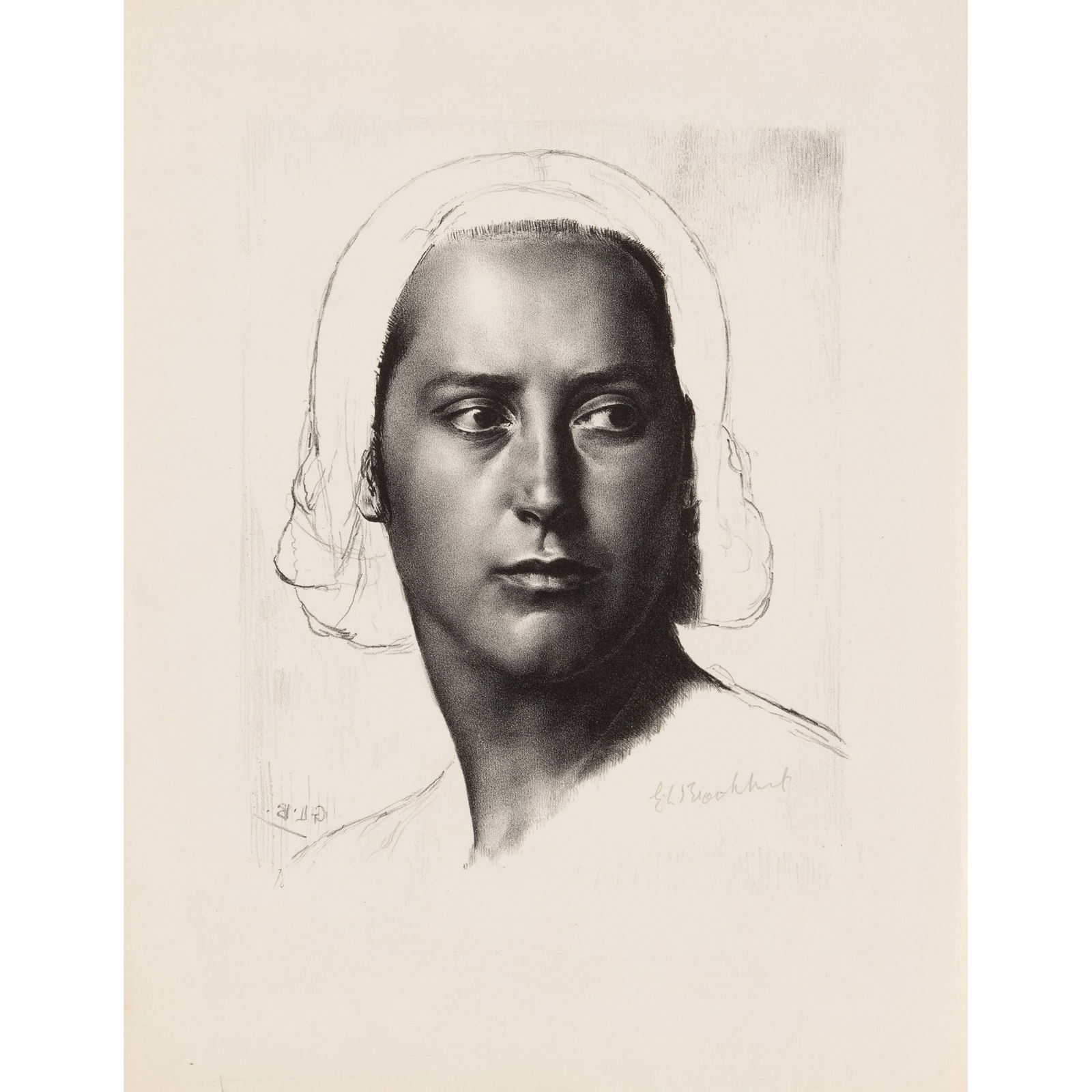 § Gerald Leslie Brockhurst (british 1890-1978) Siena, 1944 (fletcher L2 ...