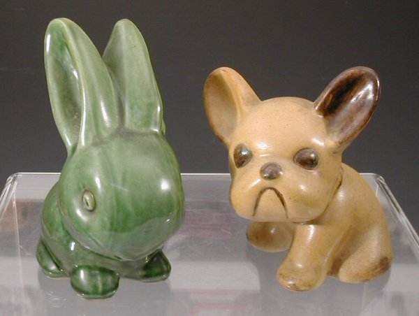 255: A Denby stoneware figure of a rabbit,gla