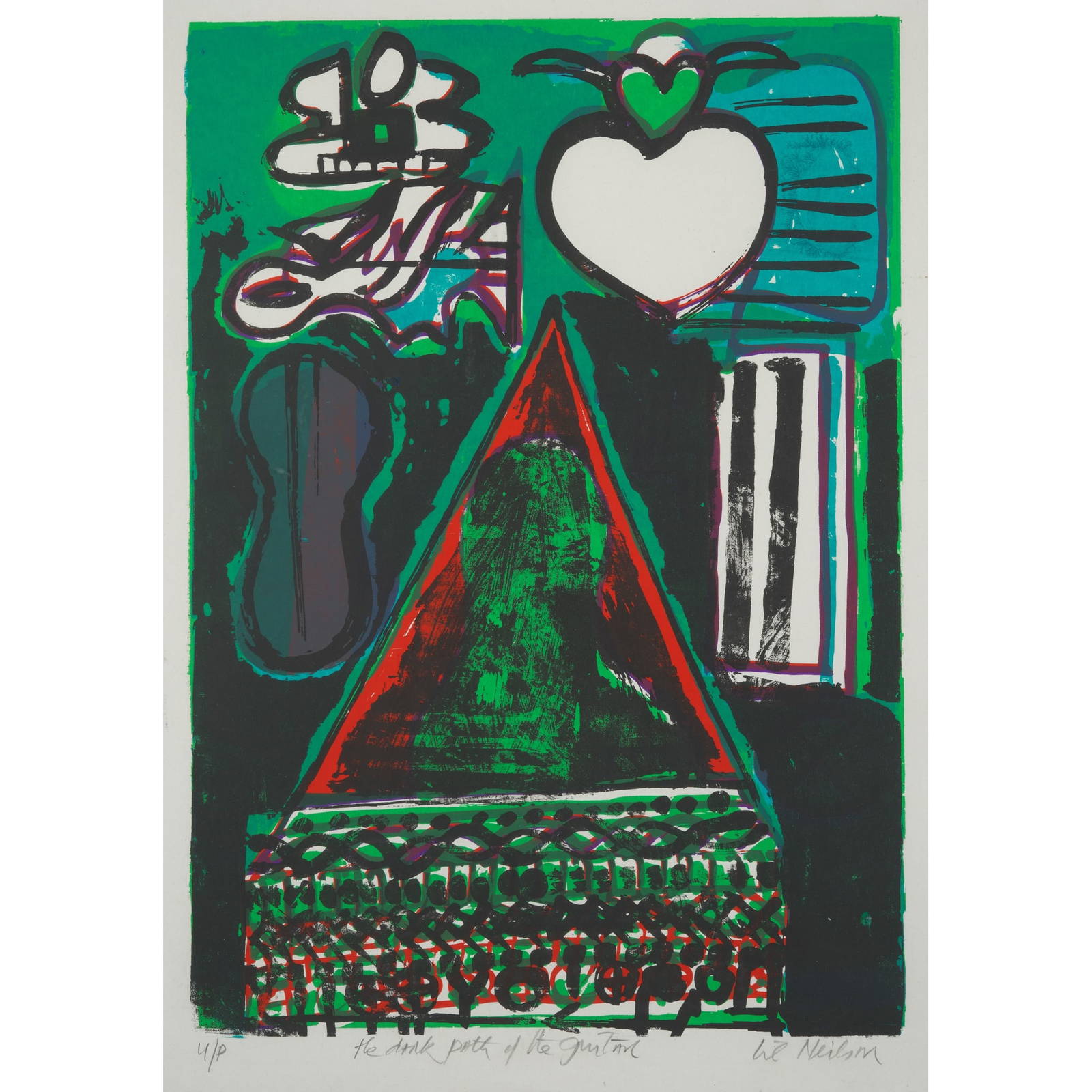 Lil Neilson (scottish 1938-1998) The Dark Path Of The Guitar Auction