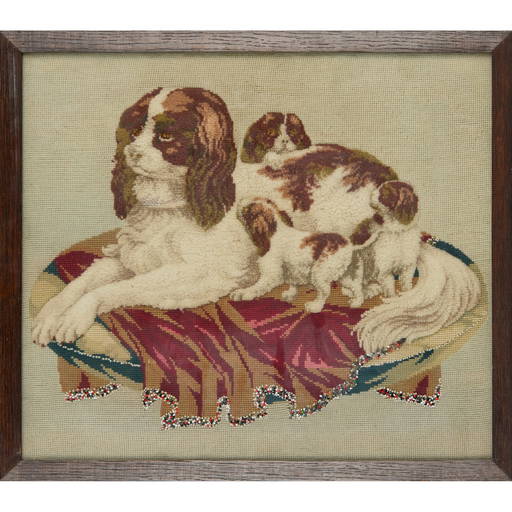 Three Victorian Needlework Pictures