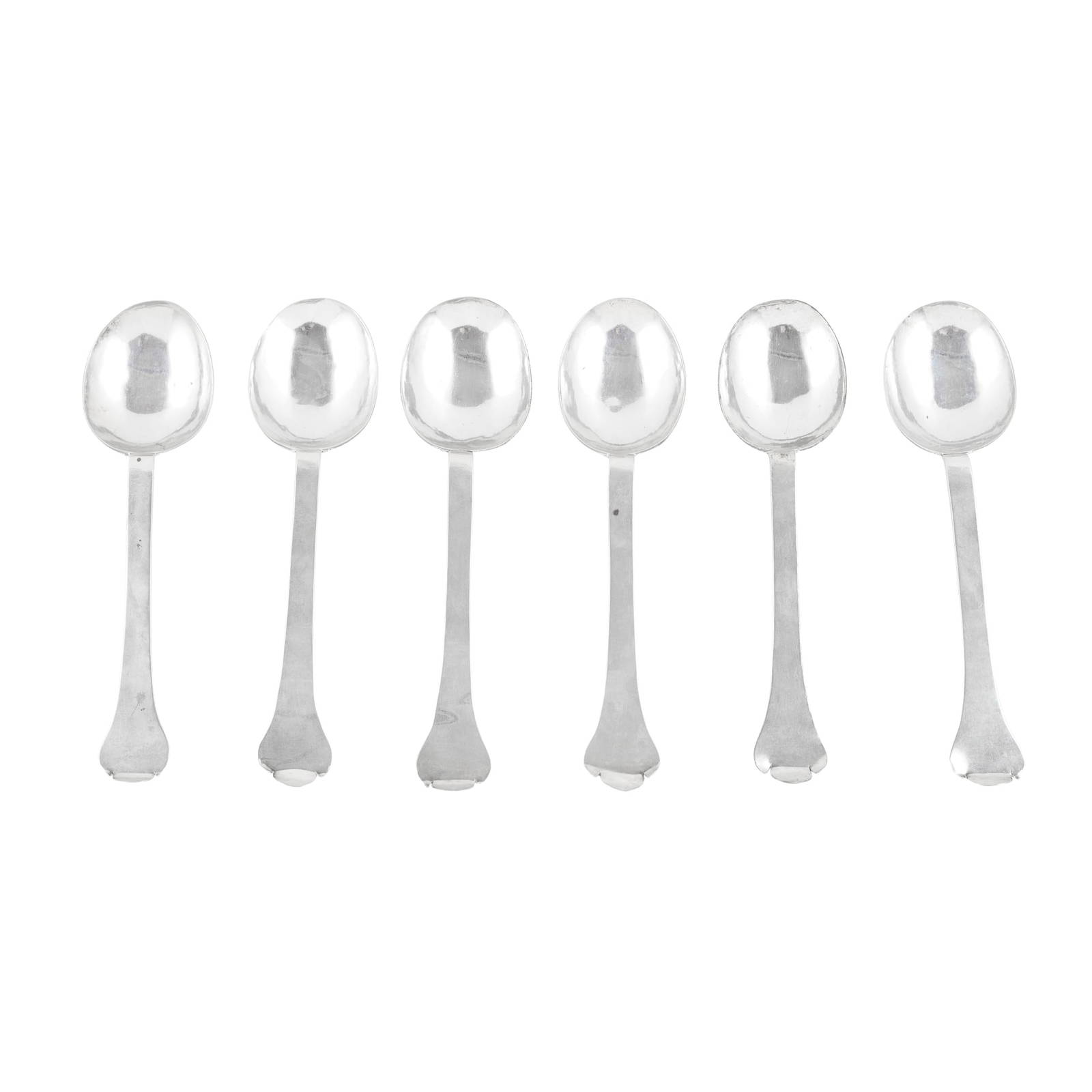 Glasgow - A Rare Set Of Six Scottish Provincial Trefid Spoons Auction