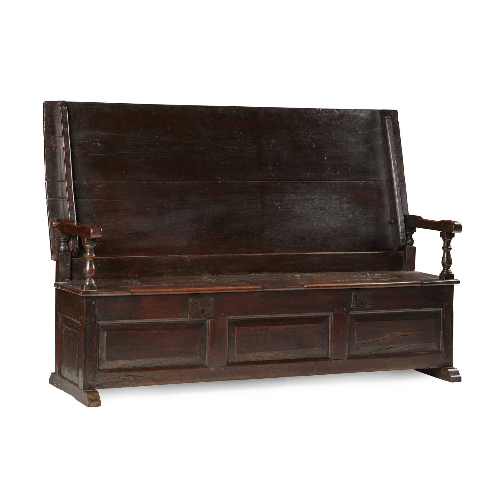 English Oak Settle Table Auction