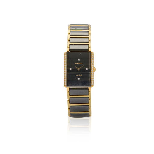 Rado. A Steel, Titanium, Ceramic And Gold Plated Stone Set Quartz ...