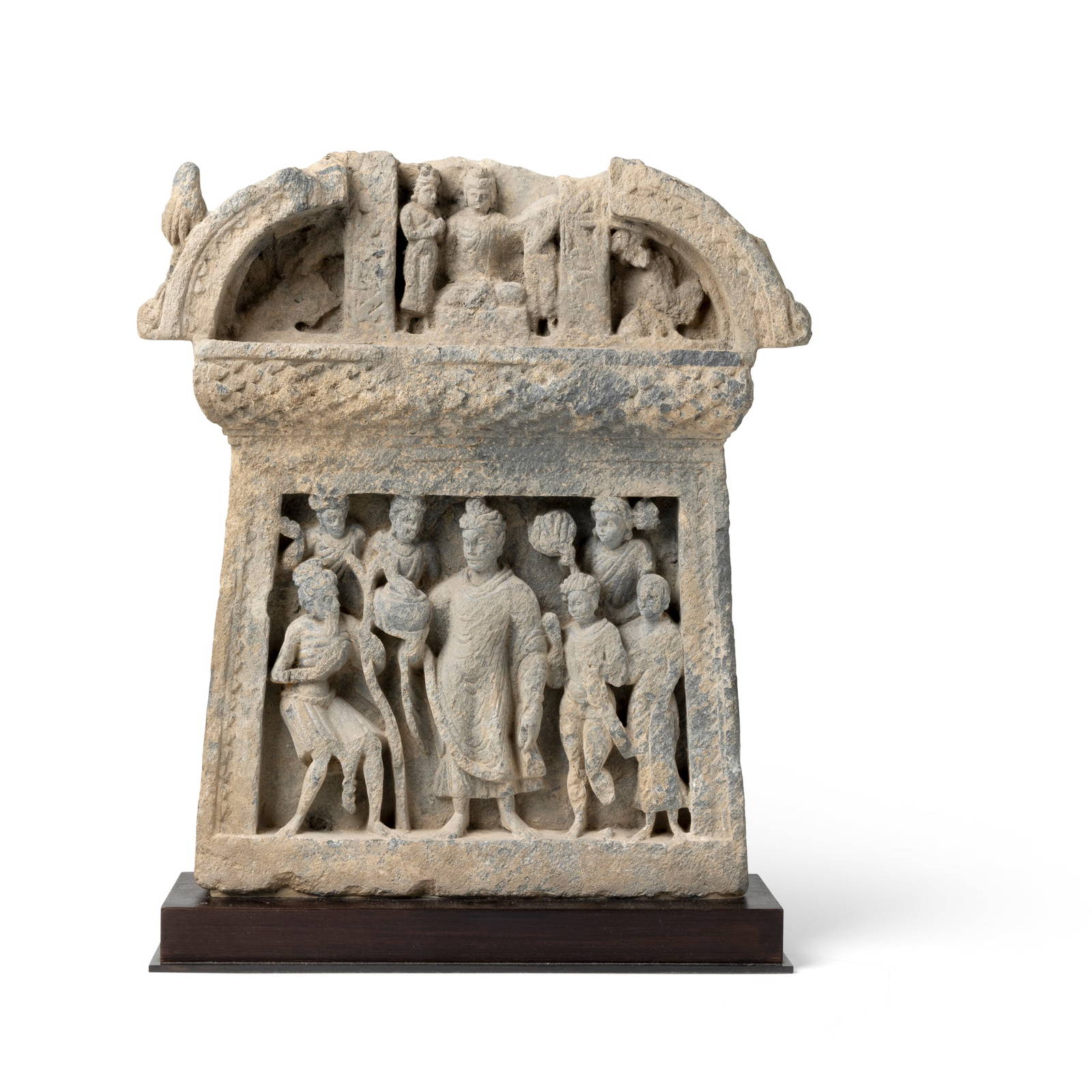 A Grey Shist Relief Of Dipankara Jataka Auction
