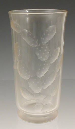 A Royal Brierley Engraved Glass Vase By Keith Murr