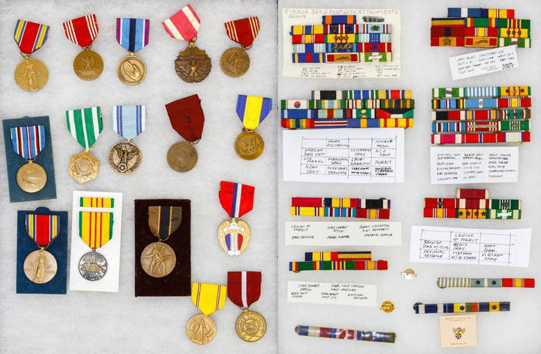World War Ii, Vietnam And Gulf War Medal And Ribbon