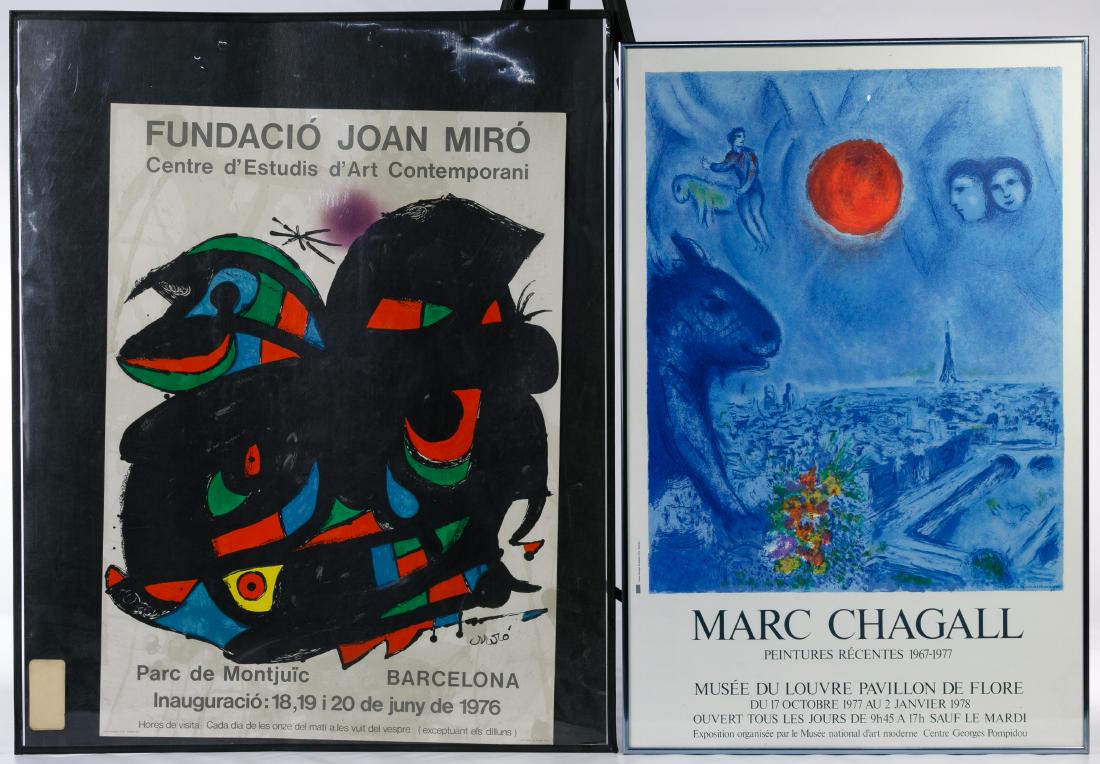 Marc Chagall and Joan Miro Posters