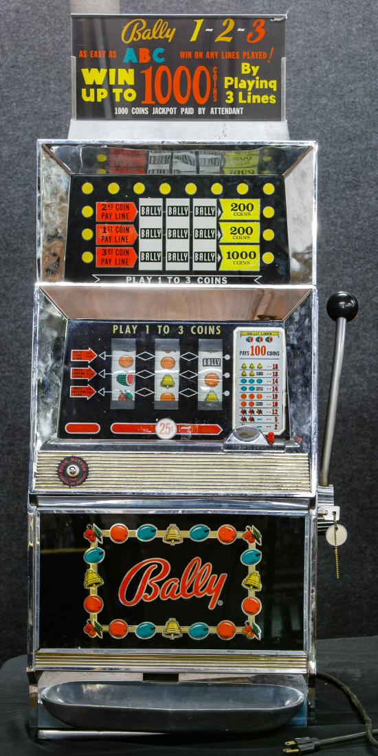 Bally '1-2-3' 25c Slot Machine - May 20, 2018 | Leonard Auction, Inc. in IL