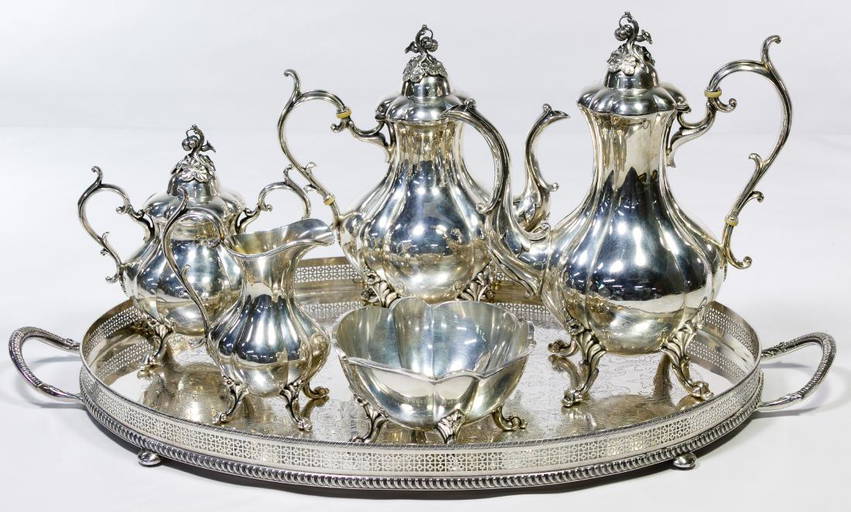 Reed & Barton 'winthrop' Silverplate Beverage Service