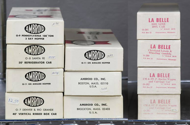 Ambroid And La Belle Model Train Car Kit Assortment