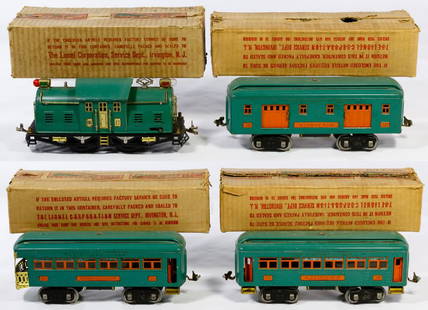 Four Lionel Pre War Model Trains