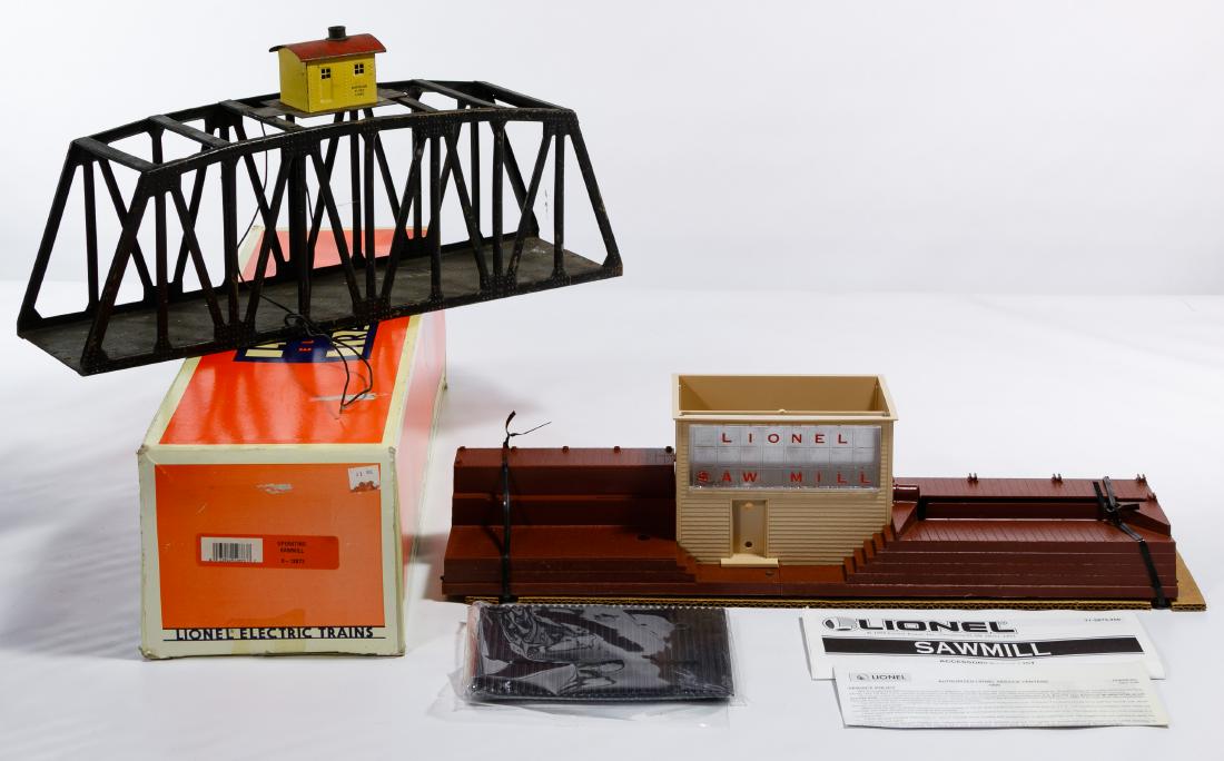 Model Train Track, Scenery And Display Boxes