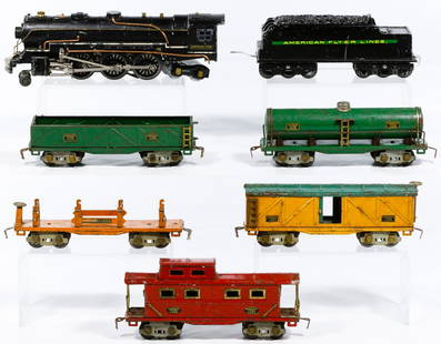 American Flyer 1680 Locomotive, Tender & 4 Cars