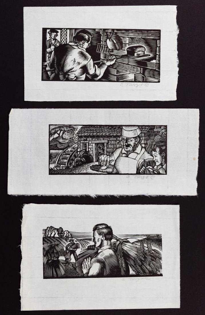 Charles Turzak (American, 1899-1985) Woodcut Assortment