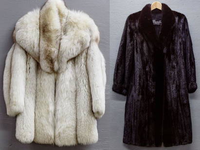 Three Quarter Length Black Mink Coat