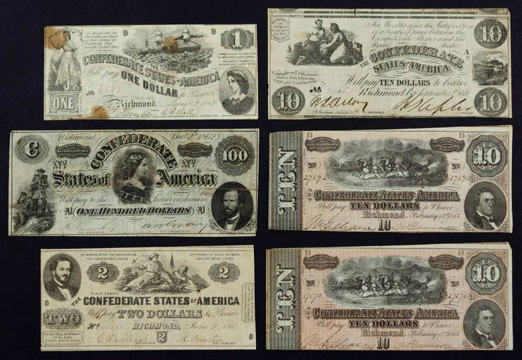 Confederate Currency Assortment