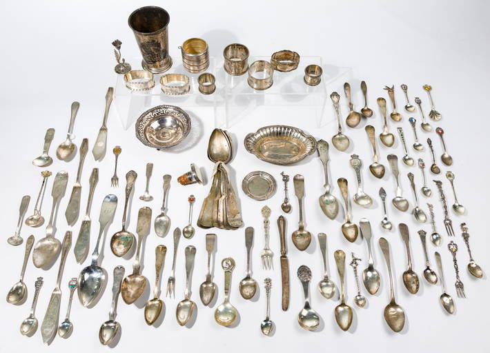 Coin And European Silver Hollowware And Flatware