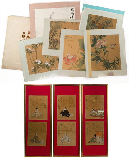 Tosa School Japanese Gouaches On Paper