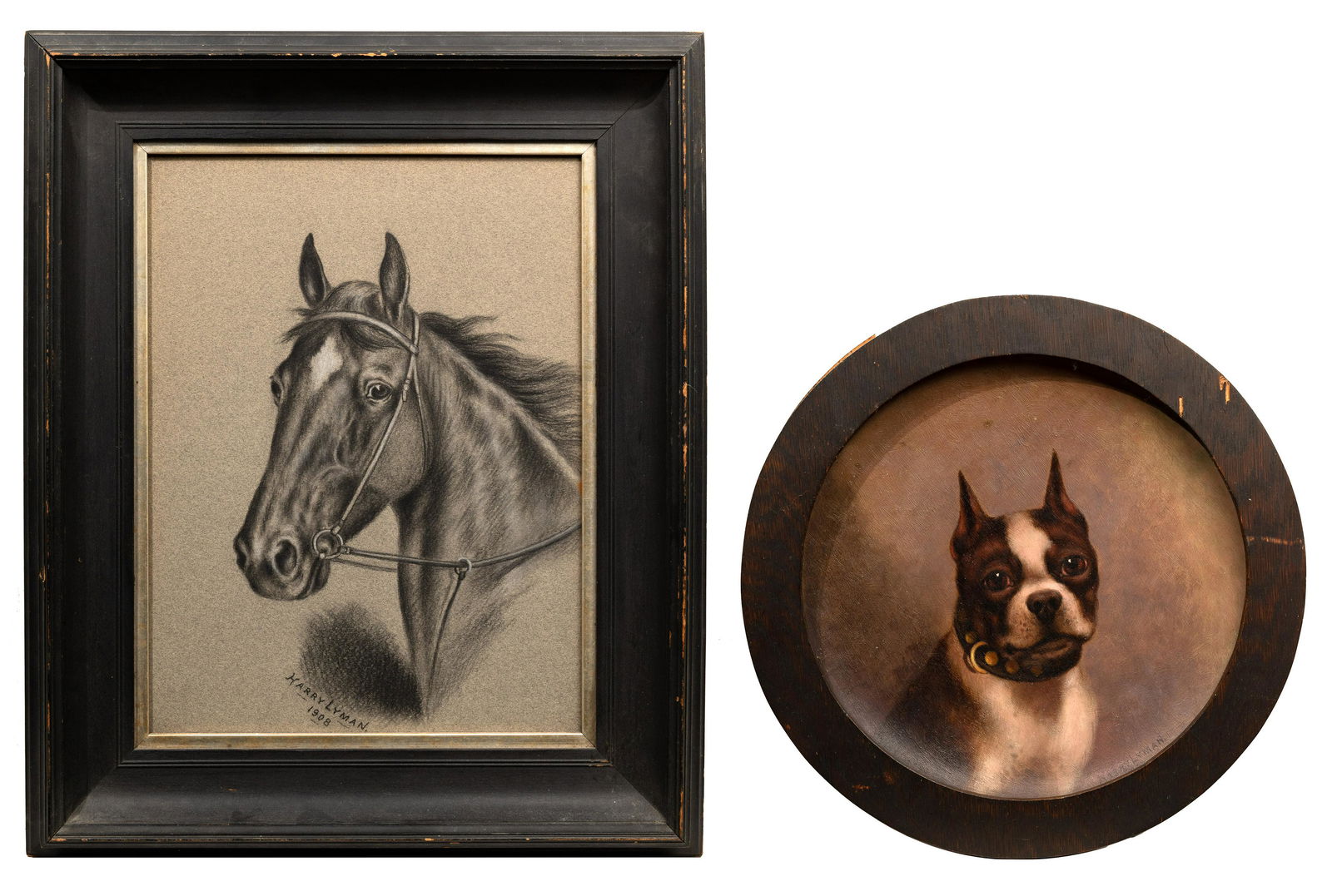 Harry Lyman (american, 1855 1933) Animal Portraits