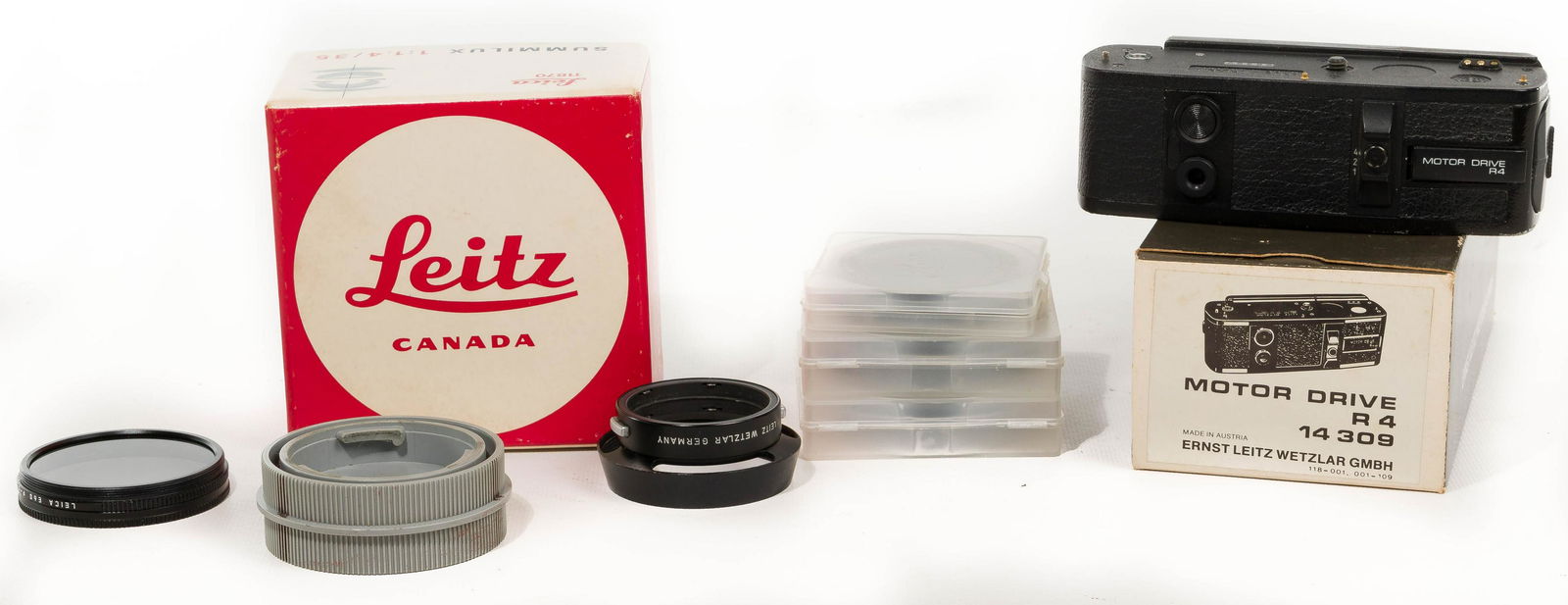 Leitz And Leica Camera Accessory Assortment