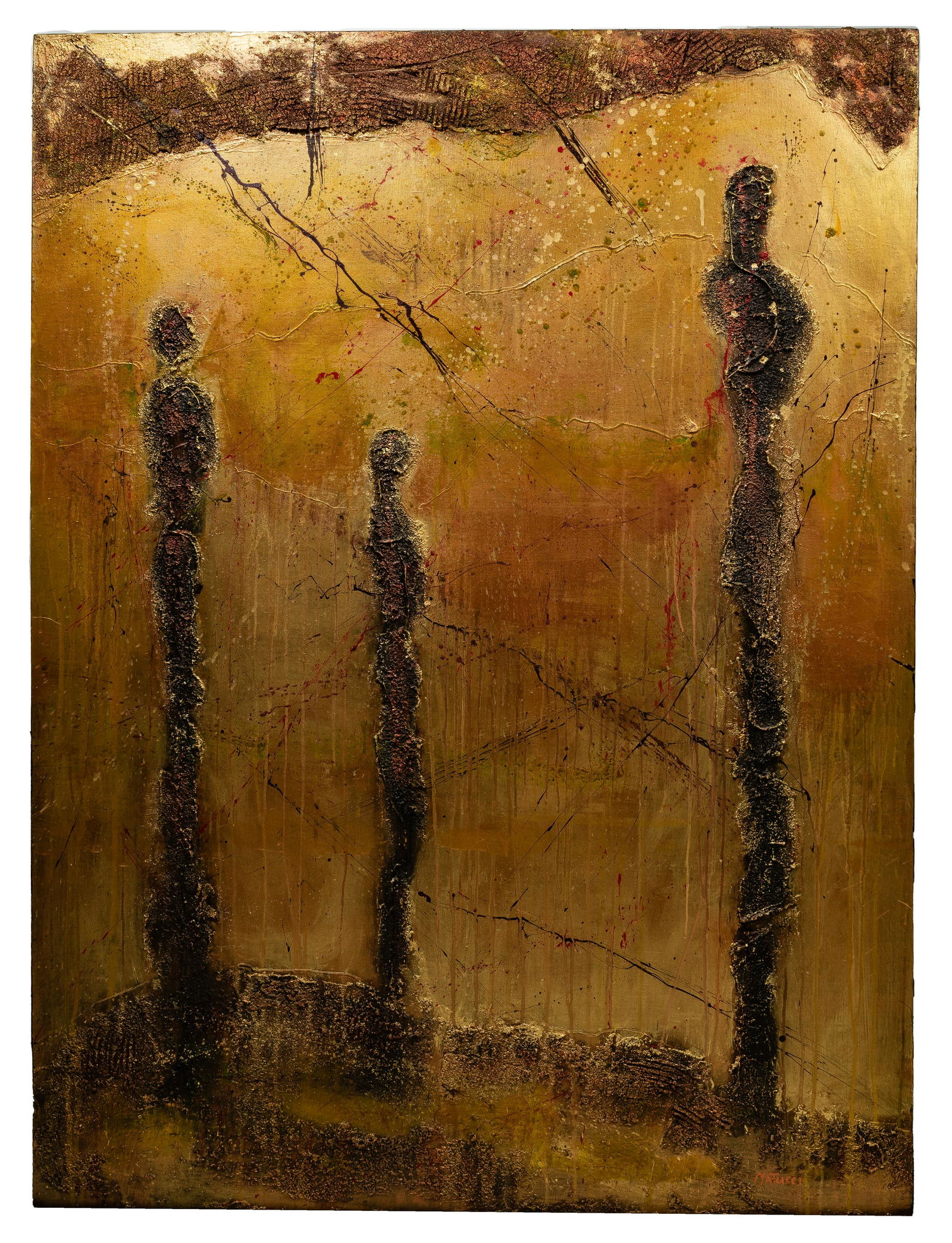 Tom Matucci (american, 20th Century) 'figura Astratto'