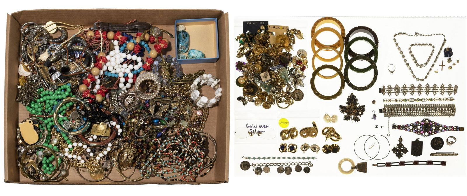Platinum, Gold, Silver, Designer And Costume Jewelry Assortment
