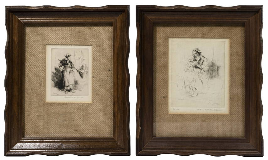 Arthur Heintzelman (american, 1891 1965) Etchings