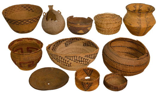 Native American California Basket