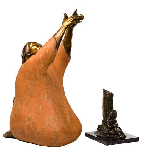 Sally Kimp (American, 1940-2018) Bronze Sculpture (#0143) on Dec 11 ...