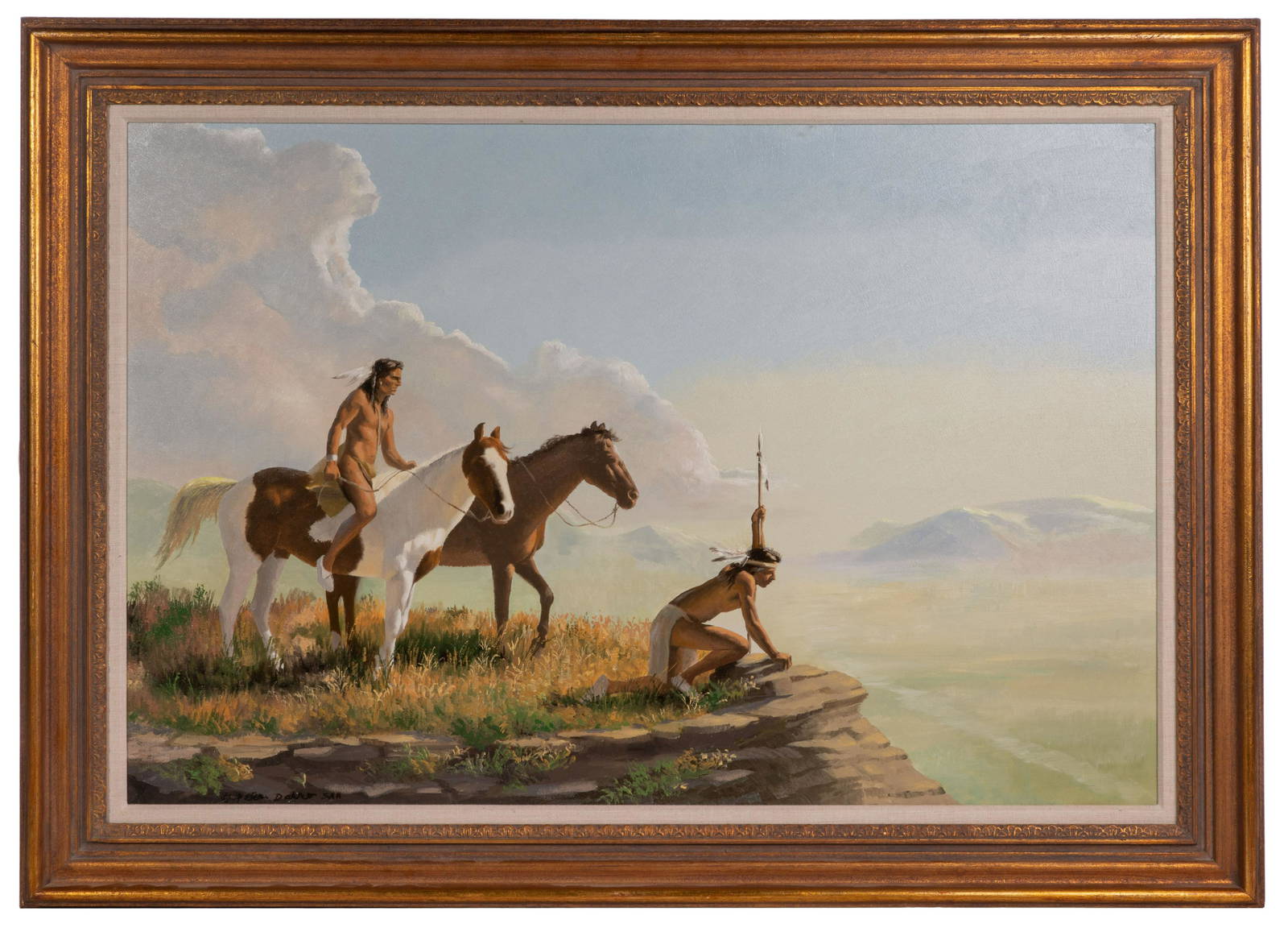 Peter Darro (american, 1917-1997) Oil On Canvas Auction