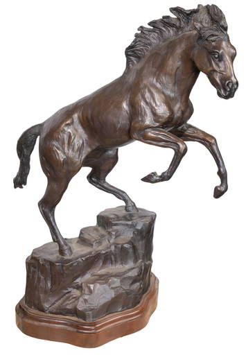 Peter Darro (american, 1917 1997) "rampant Stallion" Sculpture