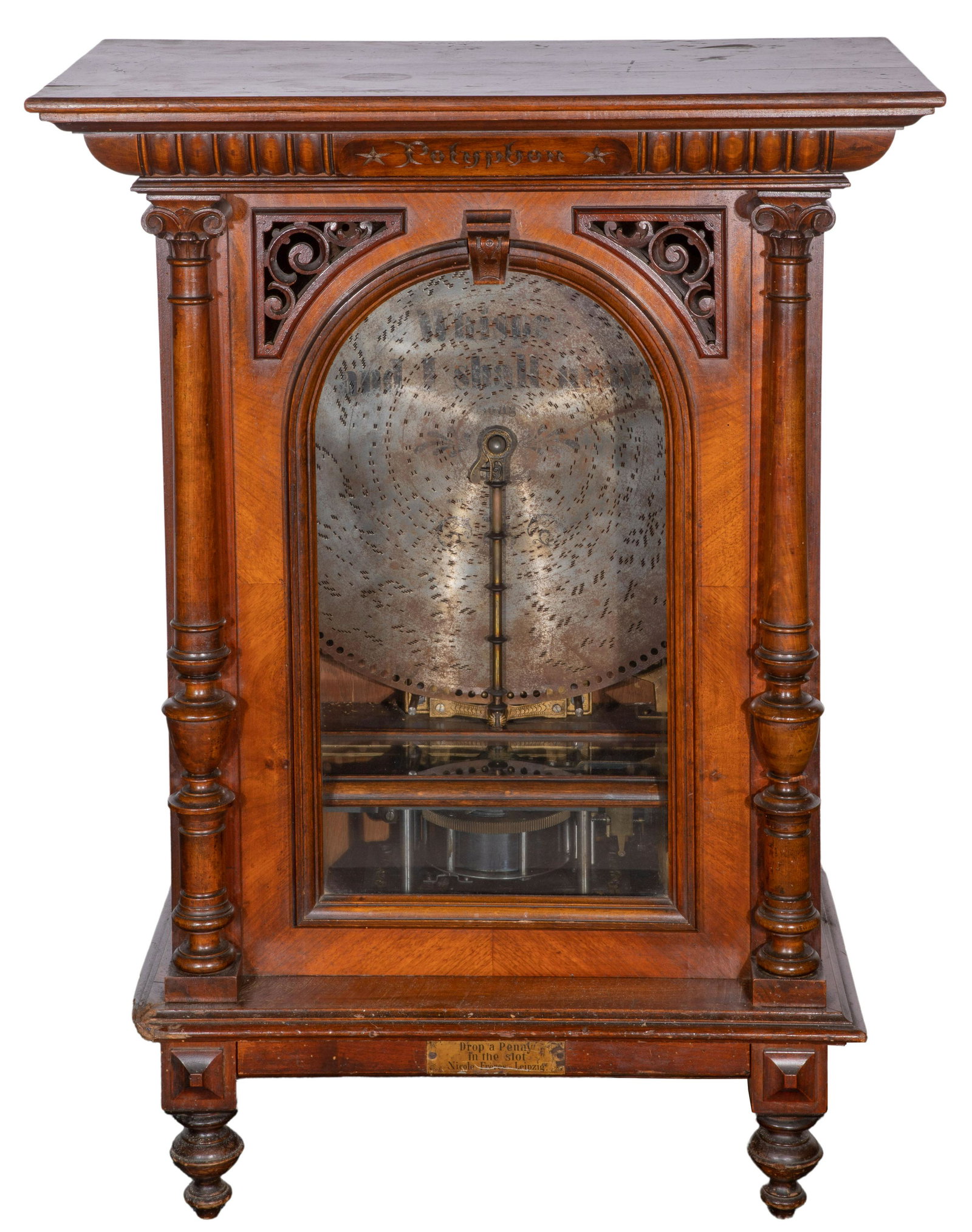 Nicole Freres Leipzig Coin Operated Polyphon Music Box