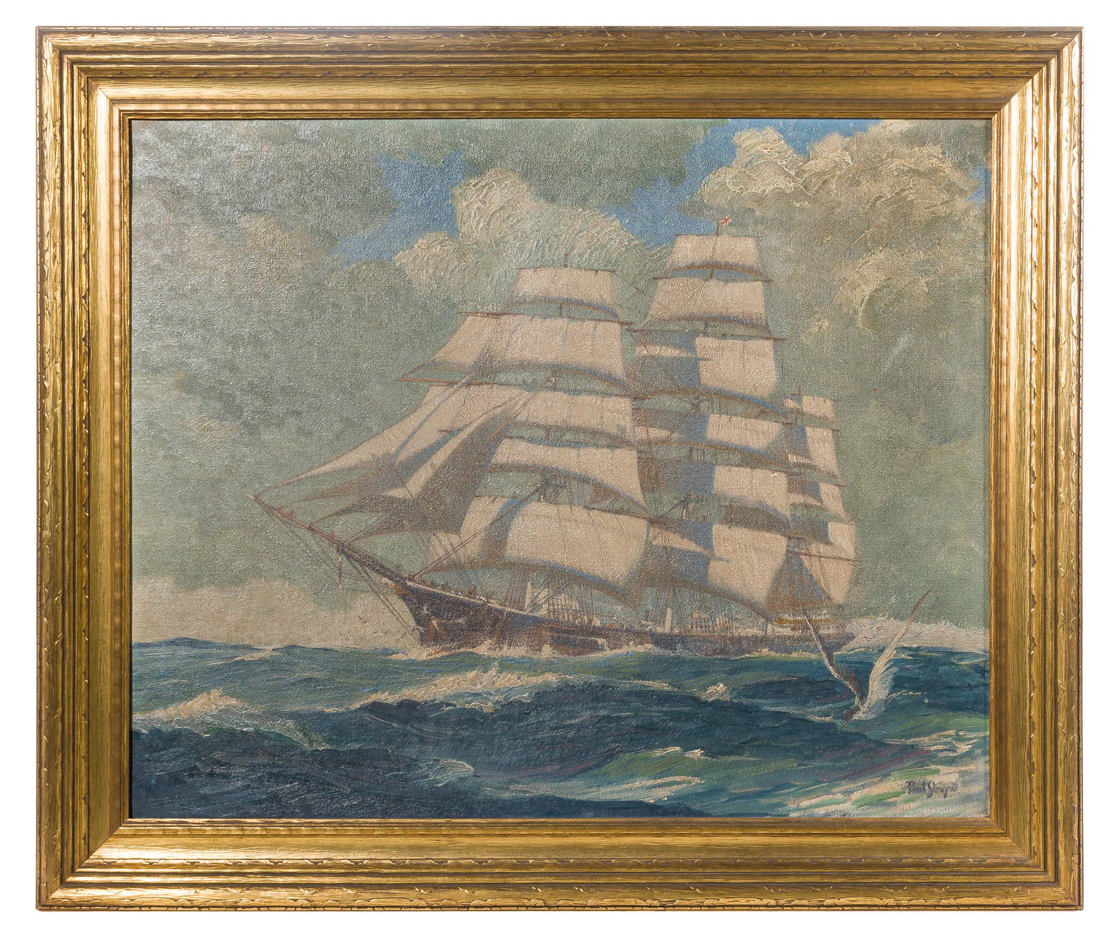 Paul Strayer (american, 1885-1981) Oil On Canvas Auction