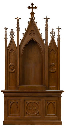Carved Wood Church Altar