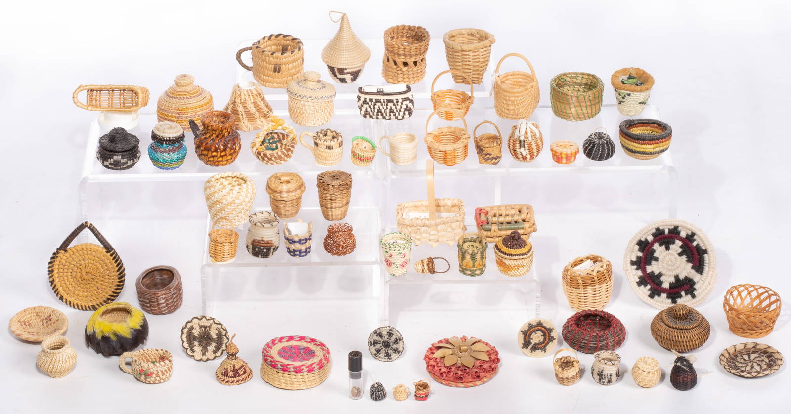Native American Miniature Basket Collection Auction